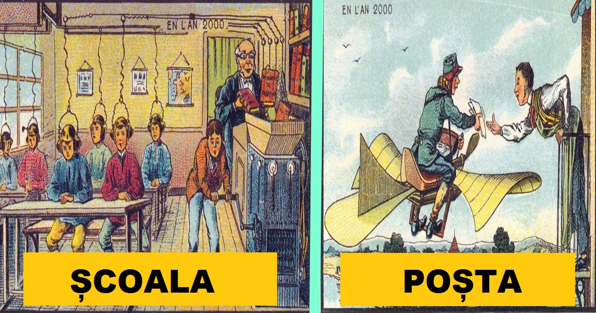 10 IMAGINI care arată cum își imaginau oamenii VIITORUL acum 100 de ani ...