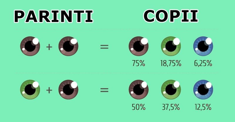 Ce CULOARE vor avea ochii COPILULUI în funcție de ochii părinților